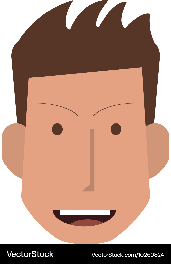 Face of man icon Royalty Free Vector Image - VectorStock