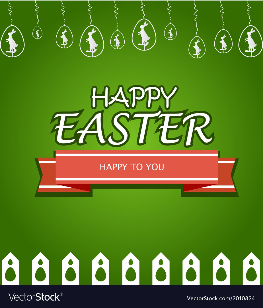 Happy easter Royalty Free Vector Image - VectorStock