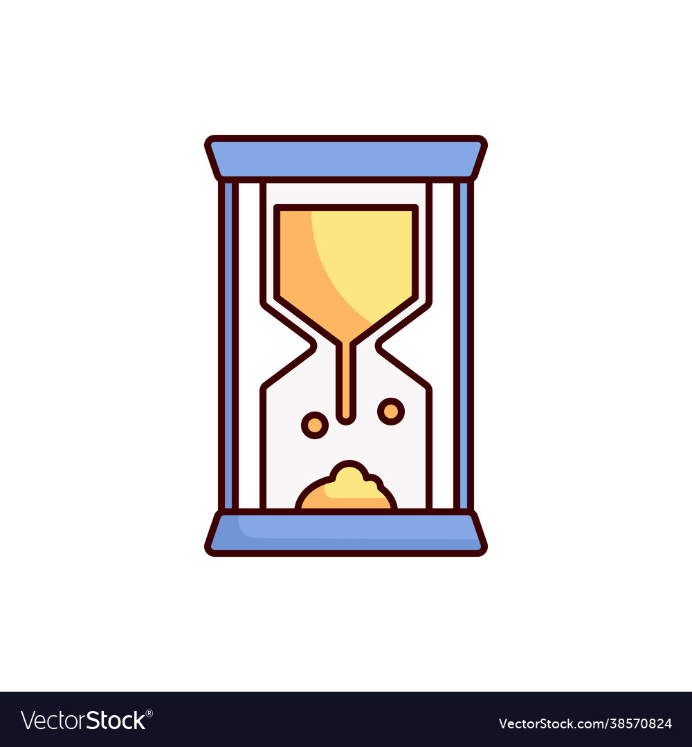 Hourglass icon sand clock Royalty Free Vector Image
