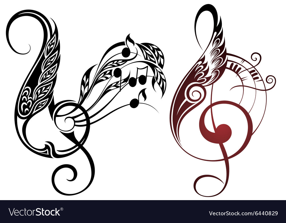 Music elements Royalty Free Vector Image - VectorStock