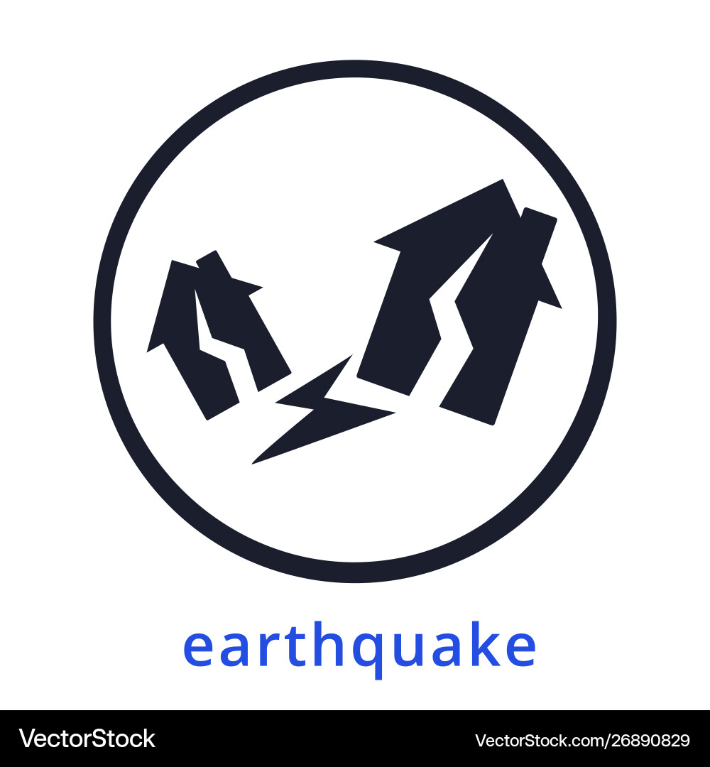Natural Disaster Flat Royalty Free Vector Image