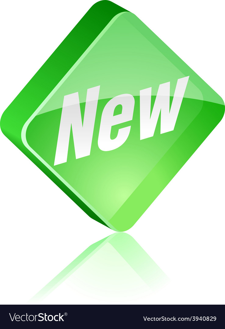 New button Royalty Free Vector Image - VectorStock