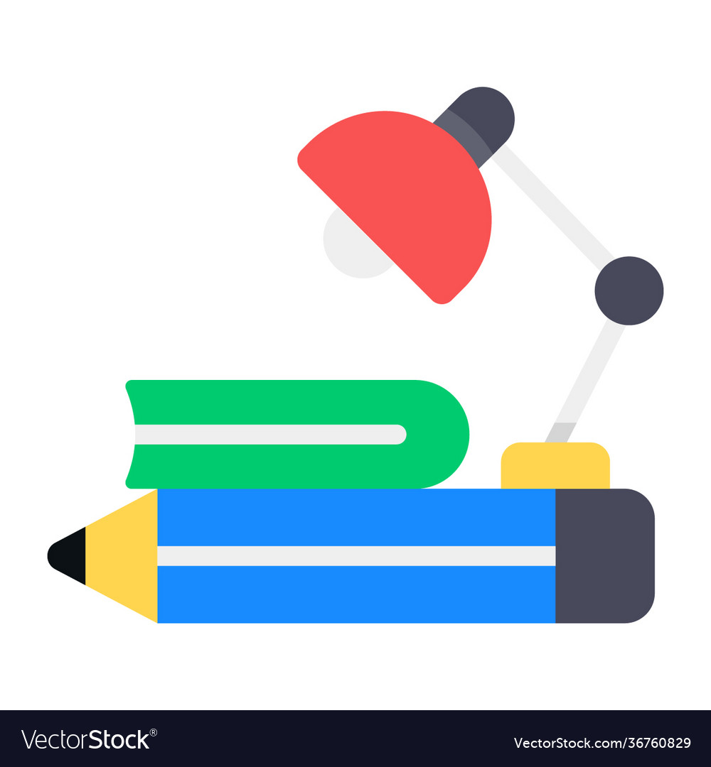 Study table Royalty Free Vector Image - VectorStock