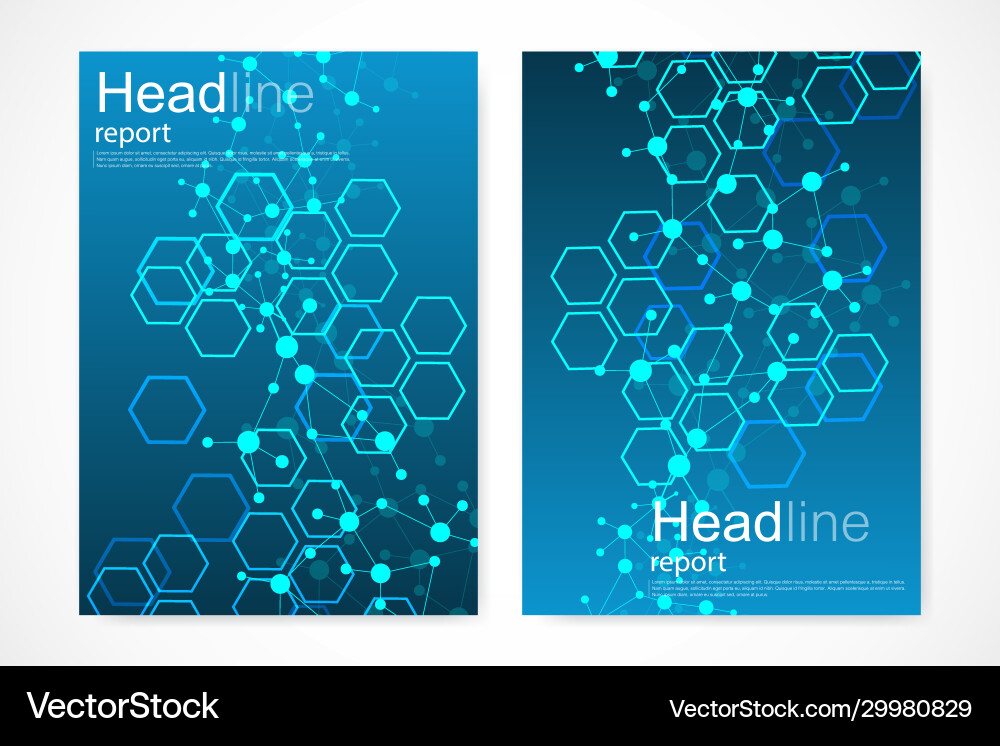 Templates for brochure magazine leaflet Royalty Free Vector