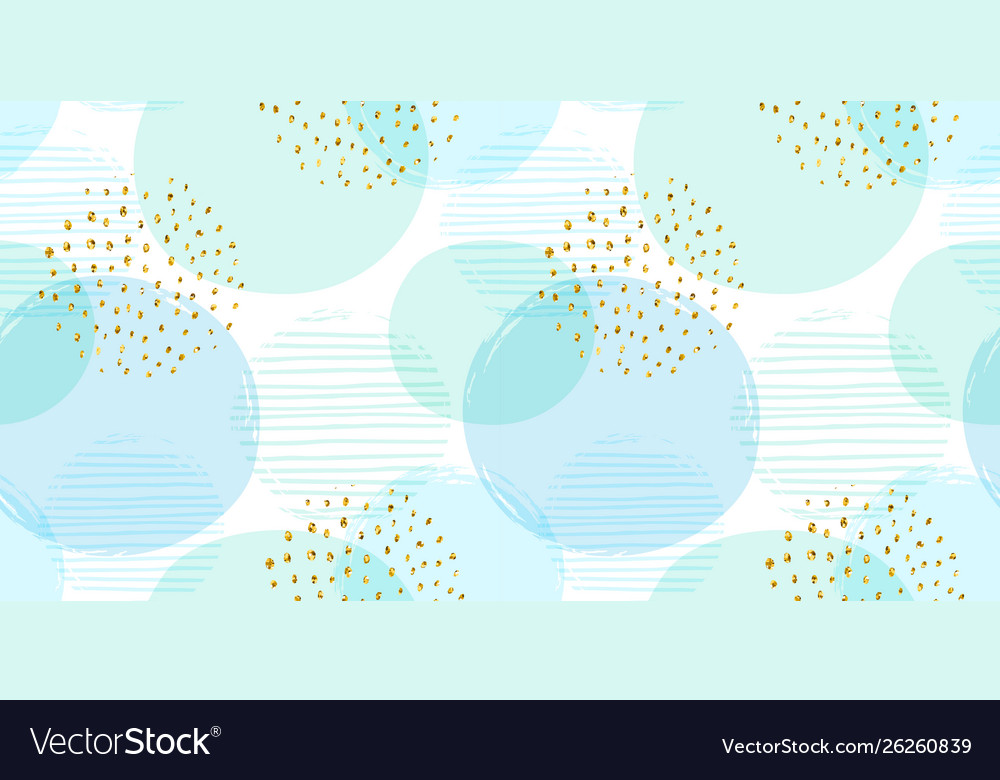 Abstract geometric seamless pattern with circles Vector Image
