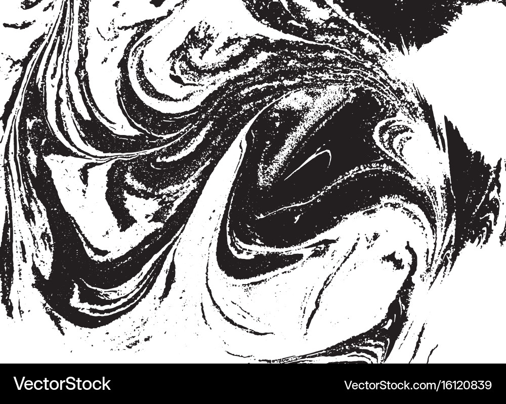 Black and white liquid texture watercolor hand Vector Image