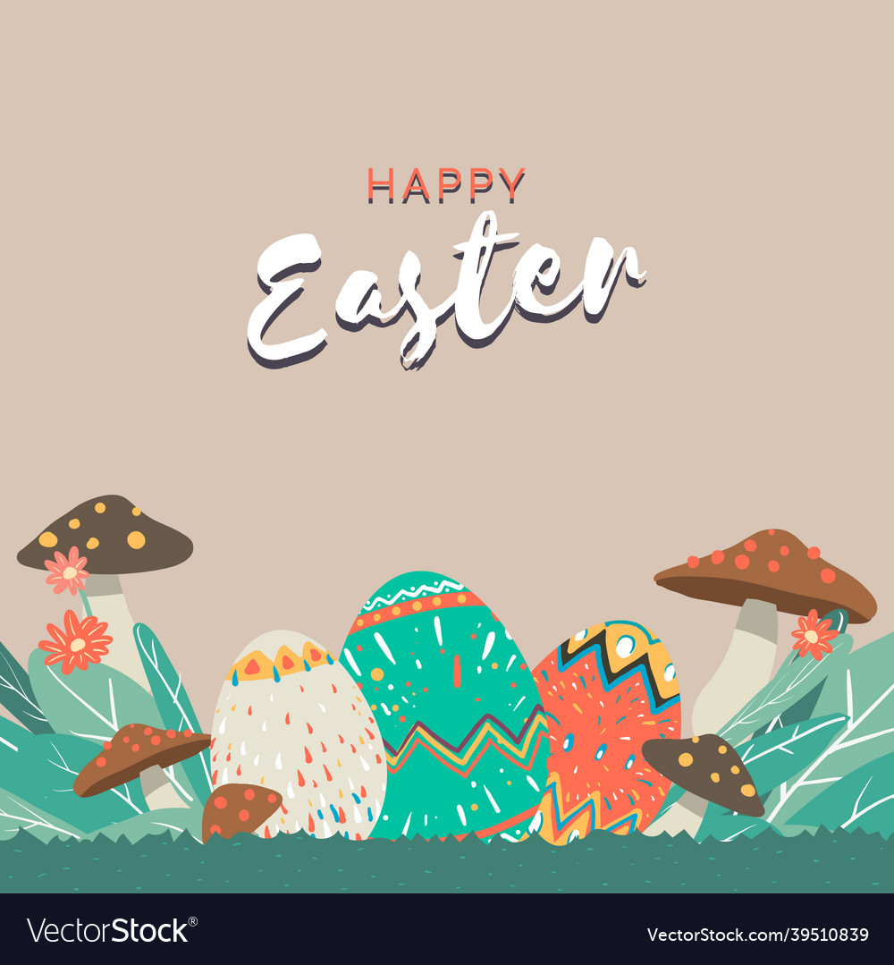 Easter border Royalty Free Vector Image - VectorStock