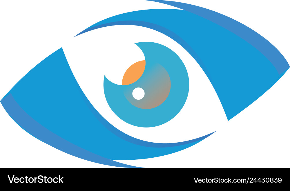 Eye optic logo Royalty Free Vector Image - VectorStock