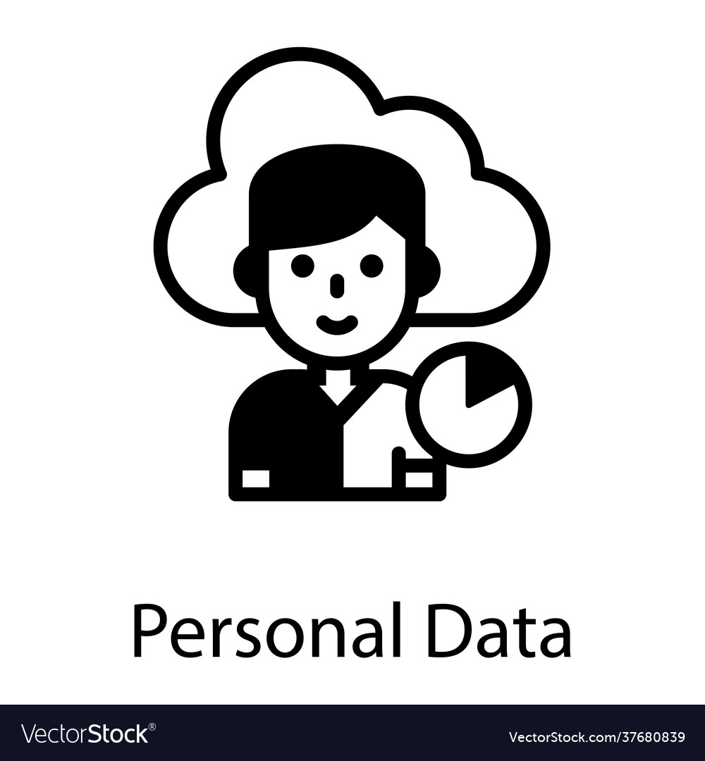 Personal data Royalty Free Vector Image - VectorStock