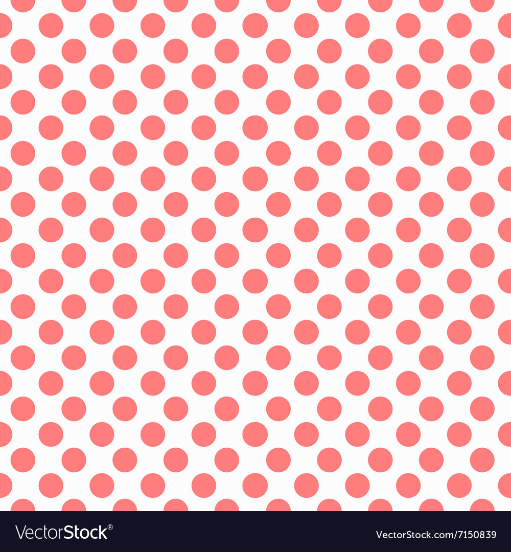 Red dots pattern seamless Royalty Free Vector Image