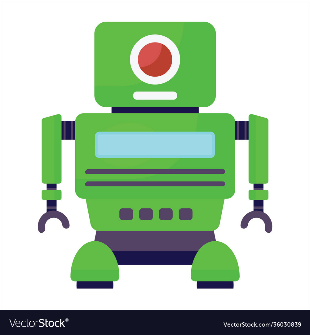 Robot test Royalty Free Vector Image - VectorStock