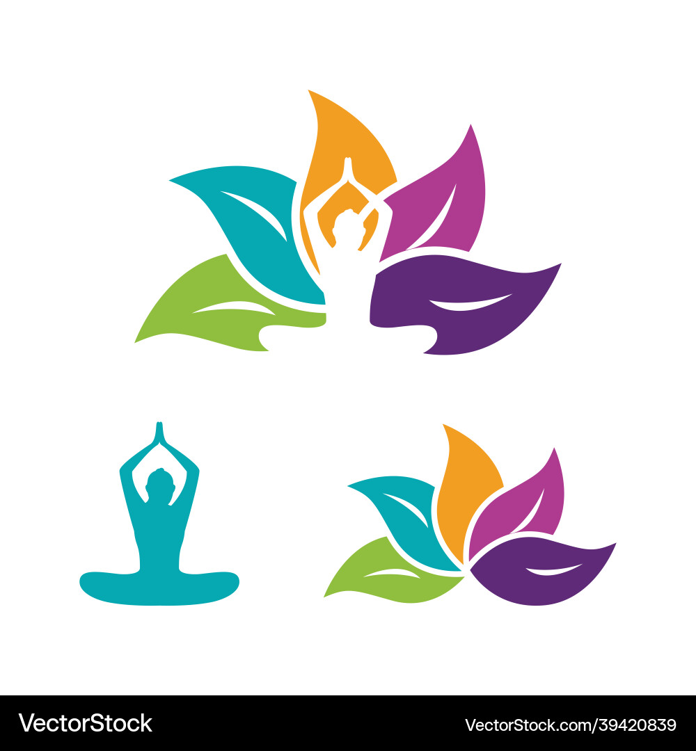 Yoga icon design Royalty Free Vector Image - VectorStock