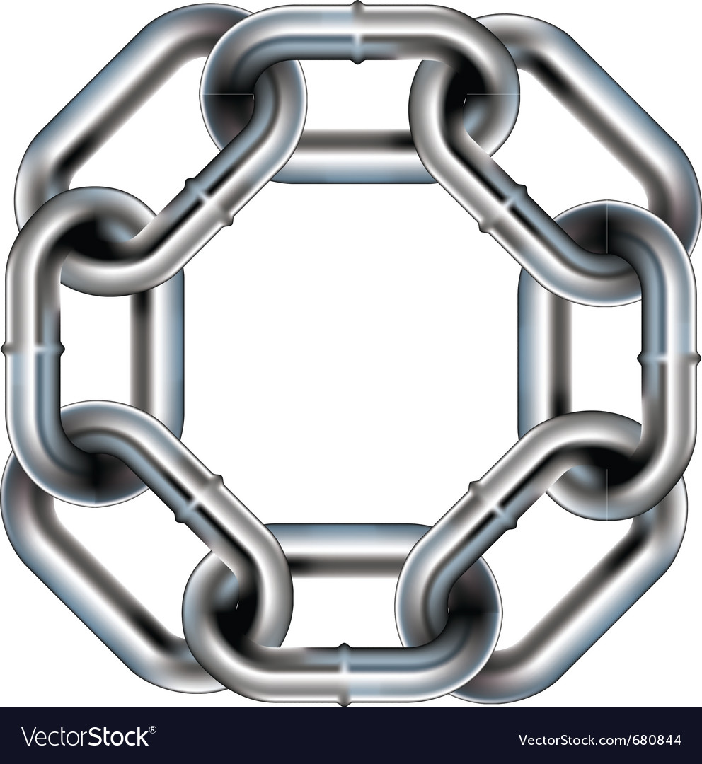 Chain frame Royalty Free Vector Image - VectorStock