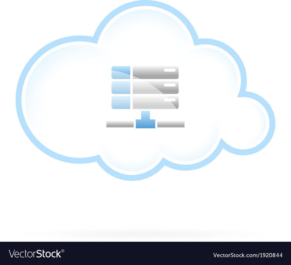 Cloud storage Royalty Free Vector Image - VectorStock
