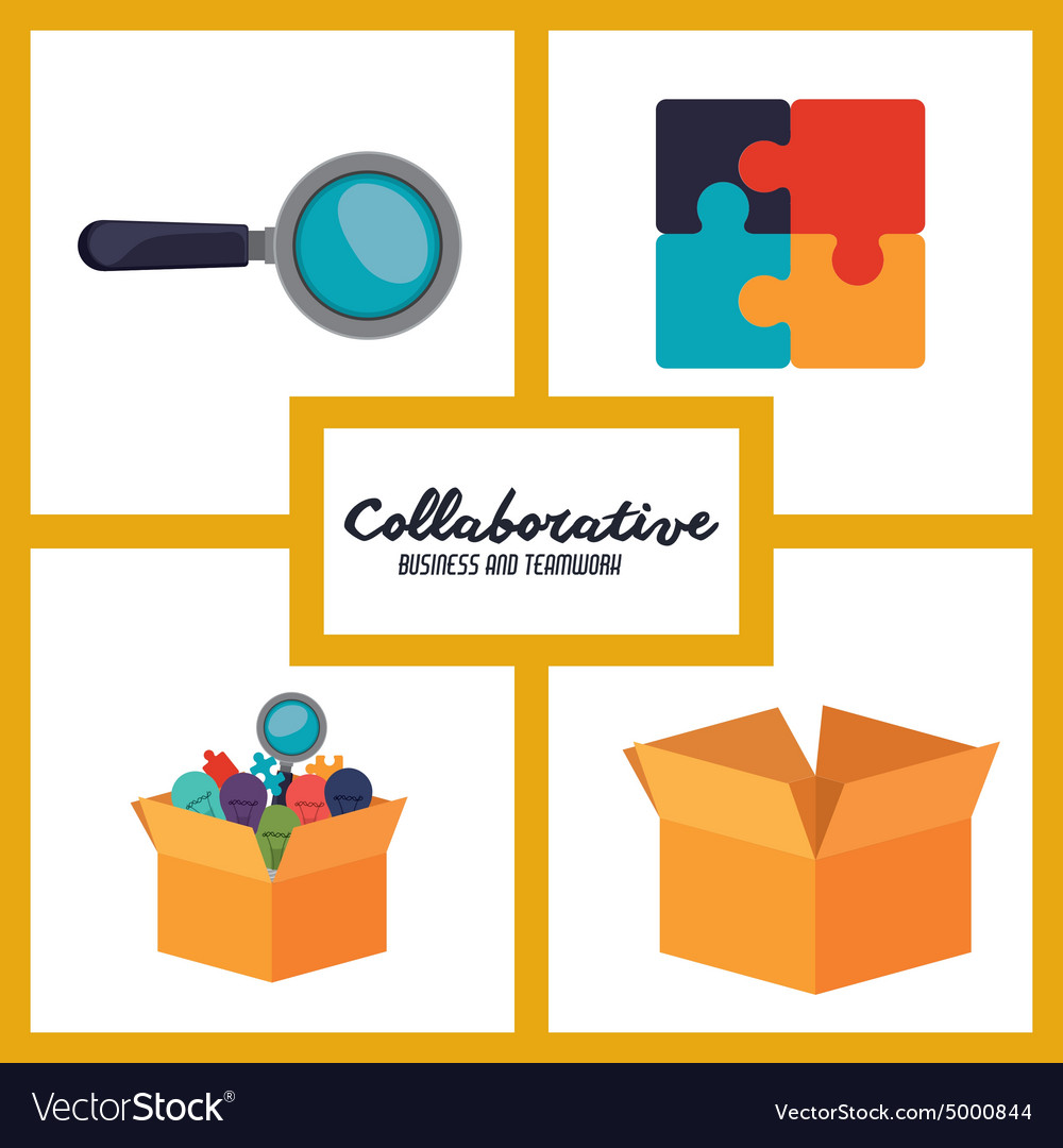 Collaborative design Royalty Free Vector Image