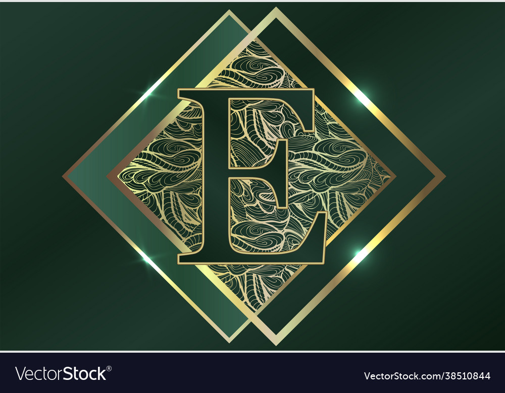 Letter e Royalty Free Vector Image - VectorStock
