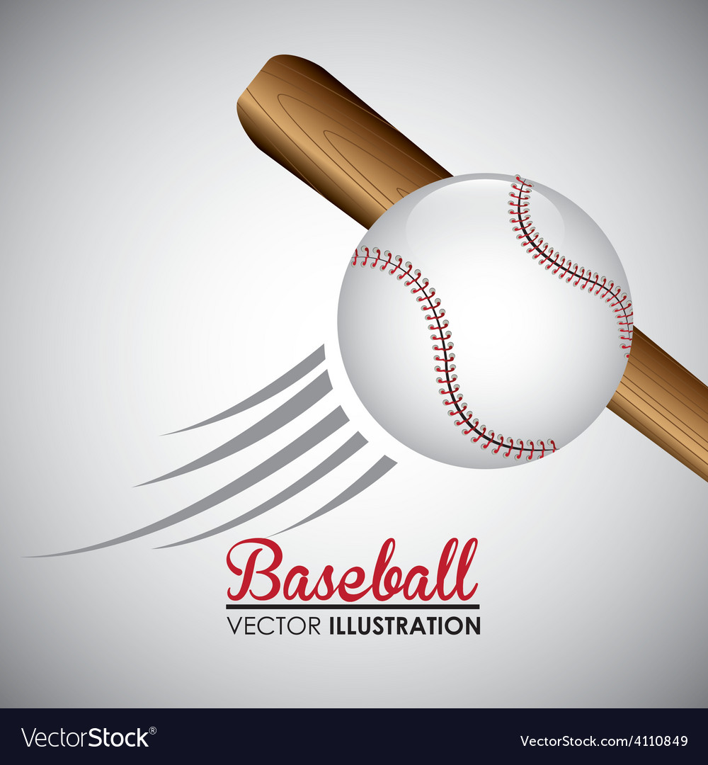 Baseball design Royalty Free Vector Image - VectorStock