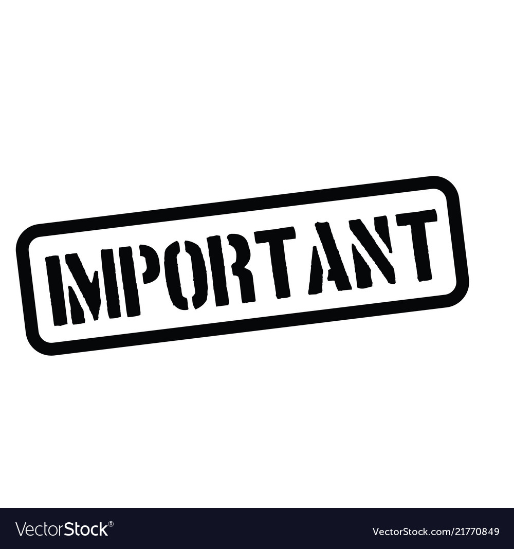 Important rubber stamp Royalty Free Vector Image