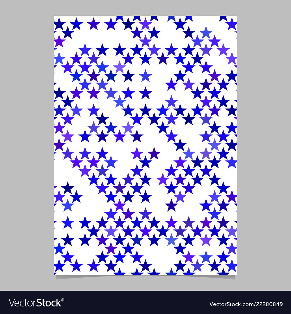 Repeating Star Pattern Brochure Background Vector Image
