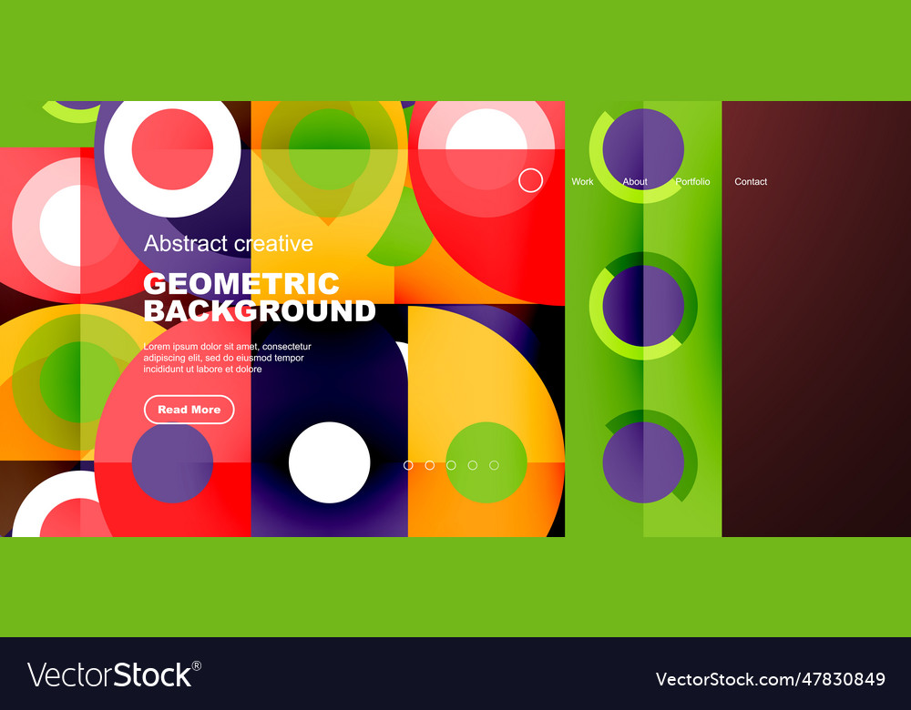 Simple circles and round elements pattern Vector Image