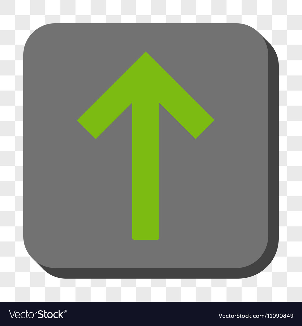 Up arrow rounded square button Royalty Free Vector Image