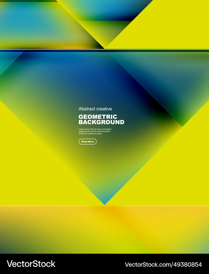 Gradient triangles abstract background Royalty Free Vector