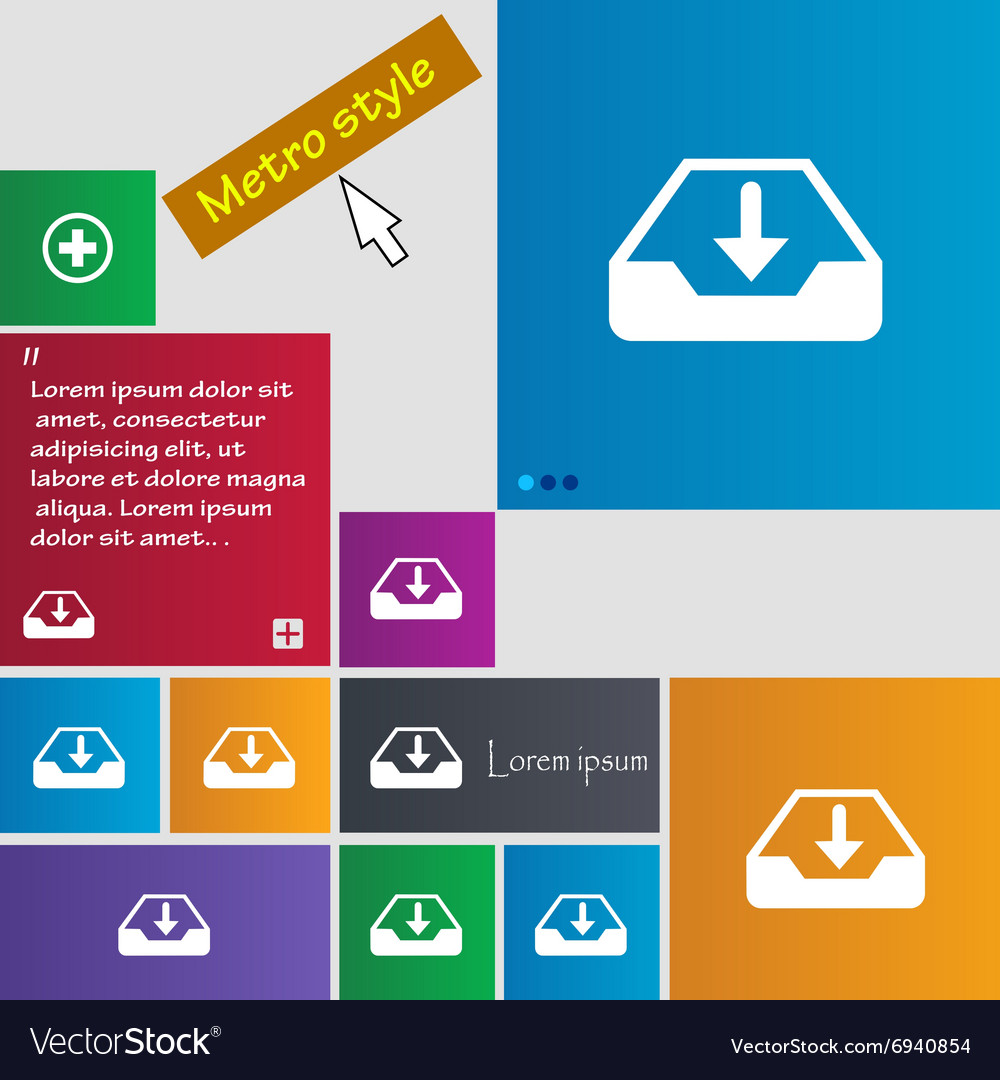 Restore icon sign buttons modern interface website