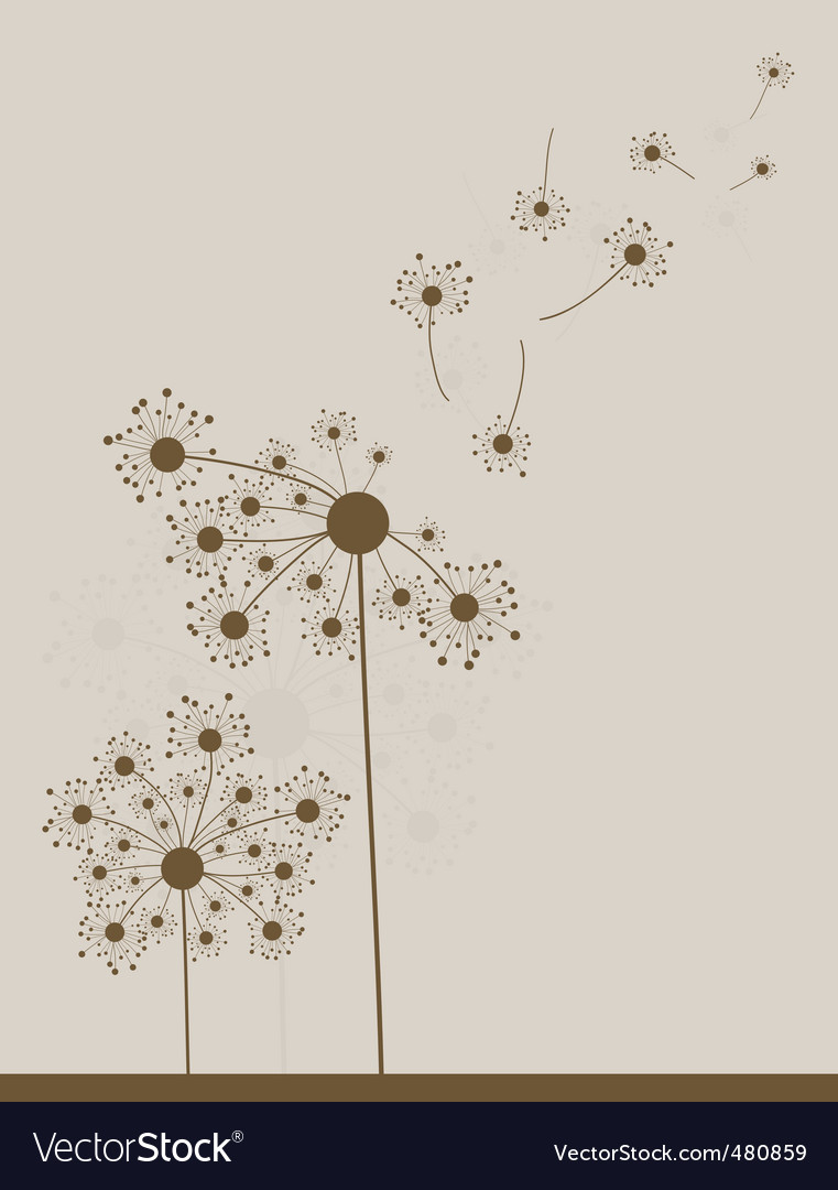 Dandelion Royalty Free Vector Image - VectorStock