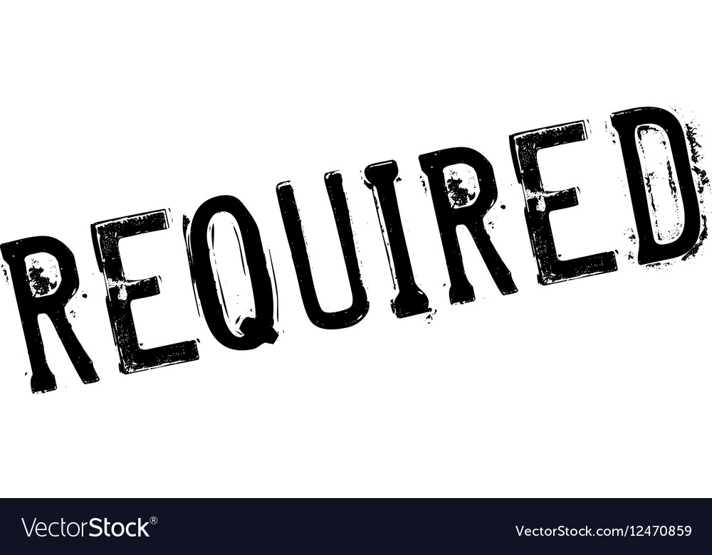 Required rubber stamp Royalty Free Vector Image