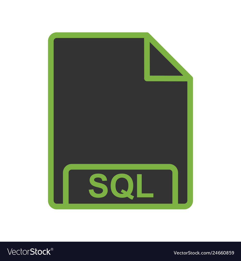 Sql icon Royalty Free Vector Image - VectorStock