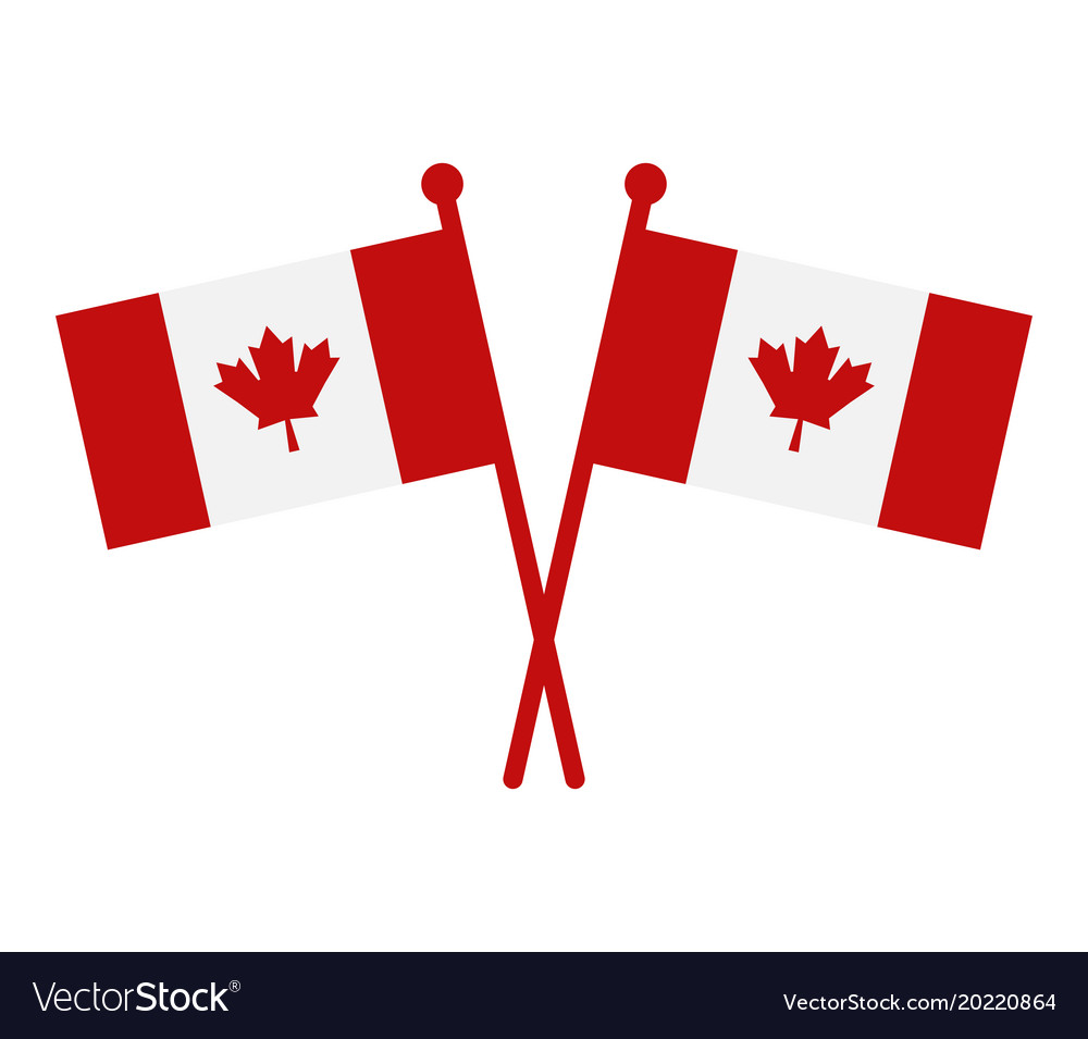 Flag canada Royalty Free Vector Image - VectorStock