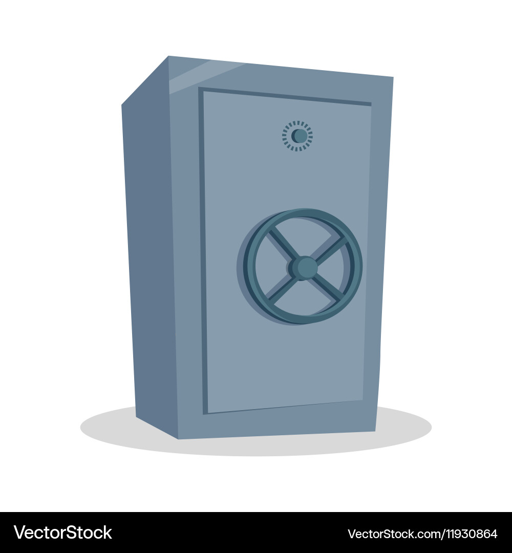 Safe in flat style design Royalty Free Vector Image