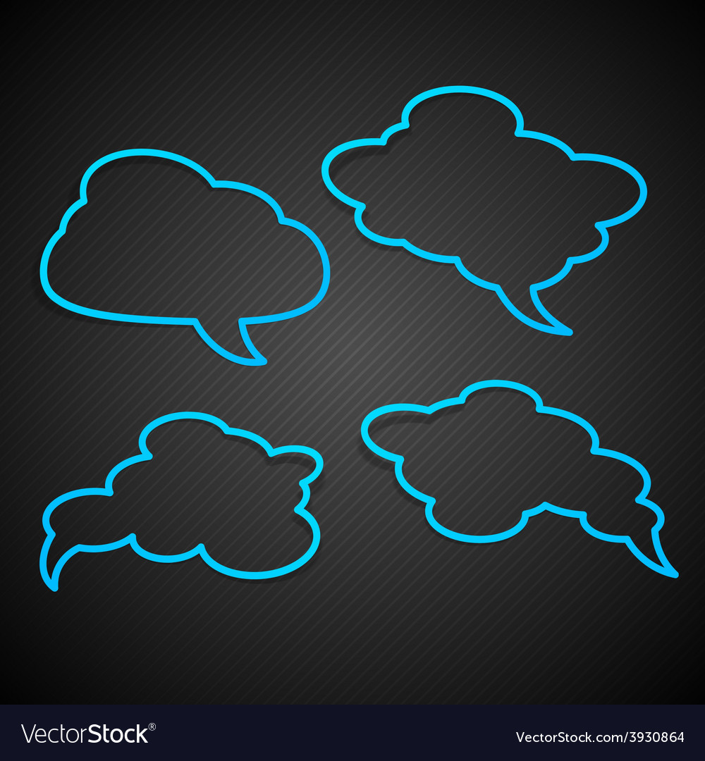 Speech notification paper frames Royalty Free Vector Image