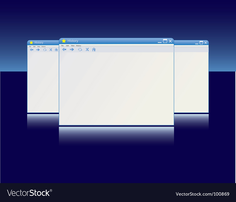 Browser windows Royalty Free Vector Image - VectorStock