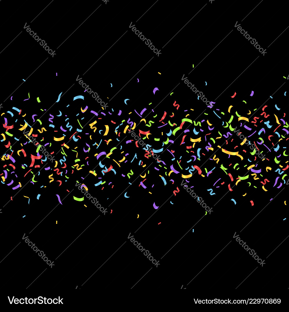 Colorful confetti background Royalty Free Vector Image
