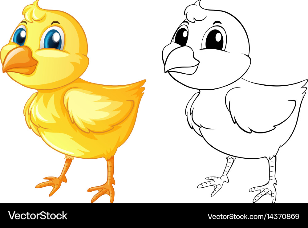 Doodle animal for little chick Royalty Free Vector Image