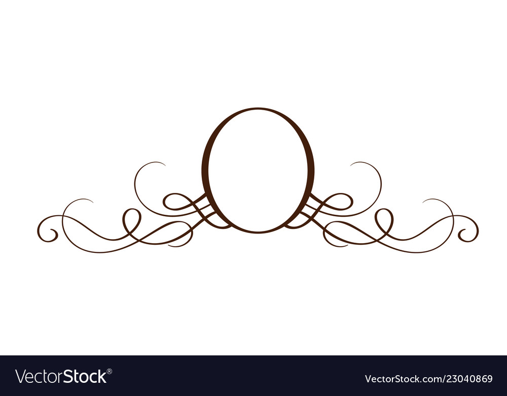 Hand drawn calligraphic separator spring Vector Image Hand drawn calligraphic separator spring Vector Image