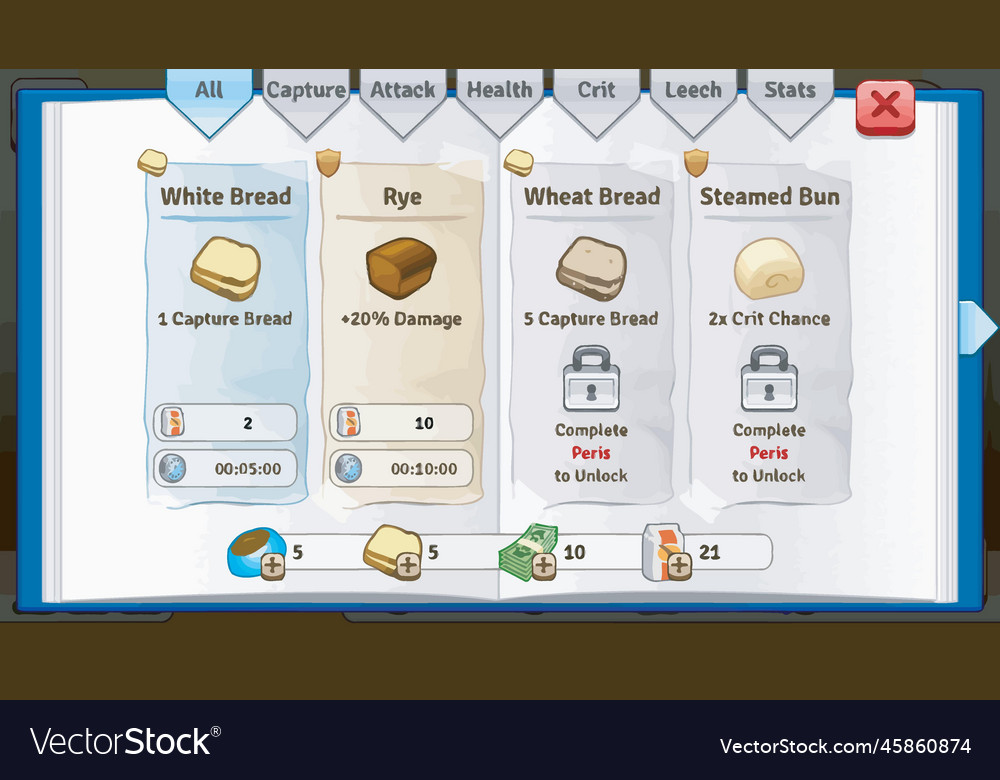 Complete Set Of Level Button Game Ui Pop Up Icon Vector Image
