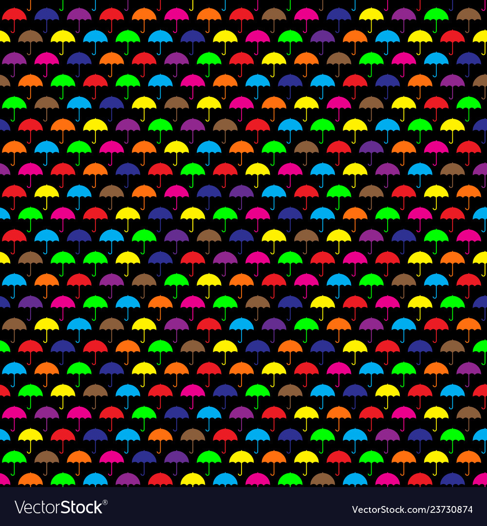 Umbrellas seamless pattern Royalty Free Vector Image