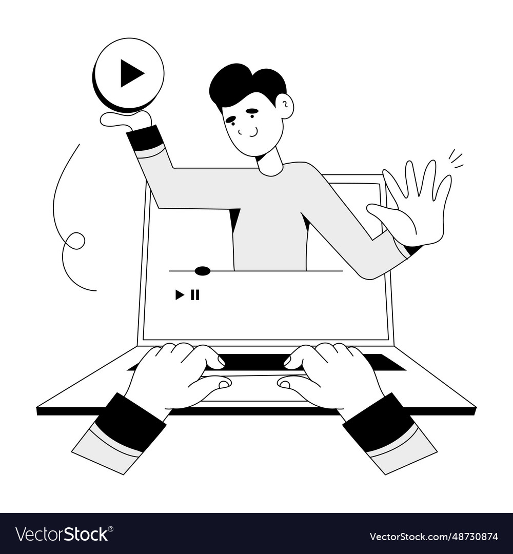 Video tutorial Royalty Free Vector Image - VectorStock