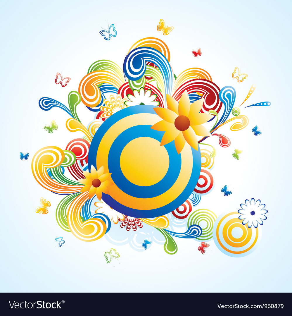 Creative funky background Royalty Free Vector Image