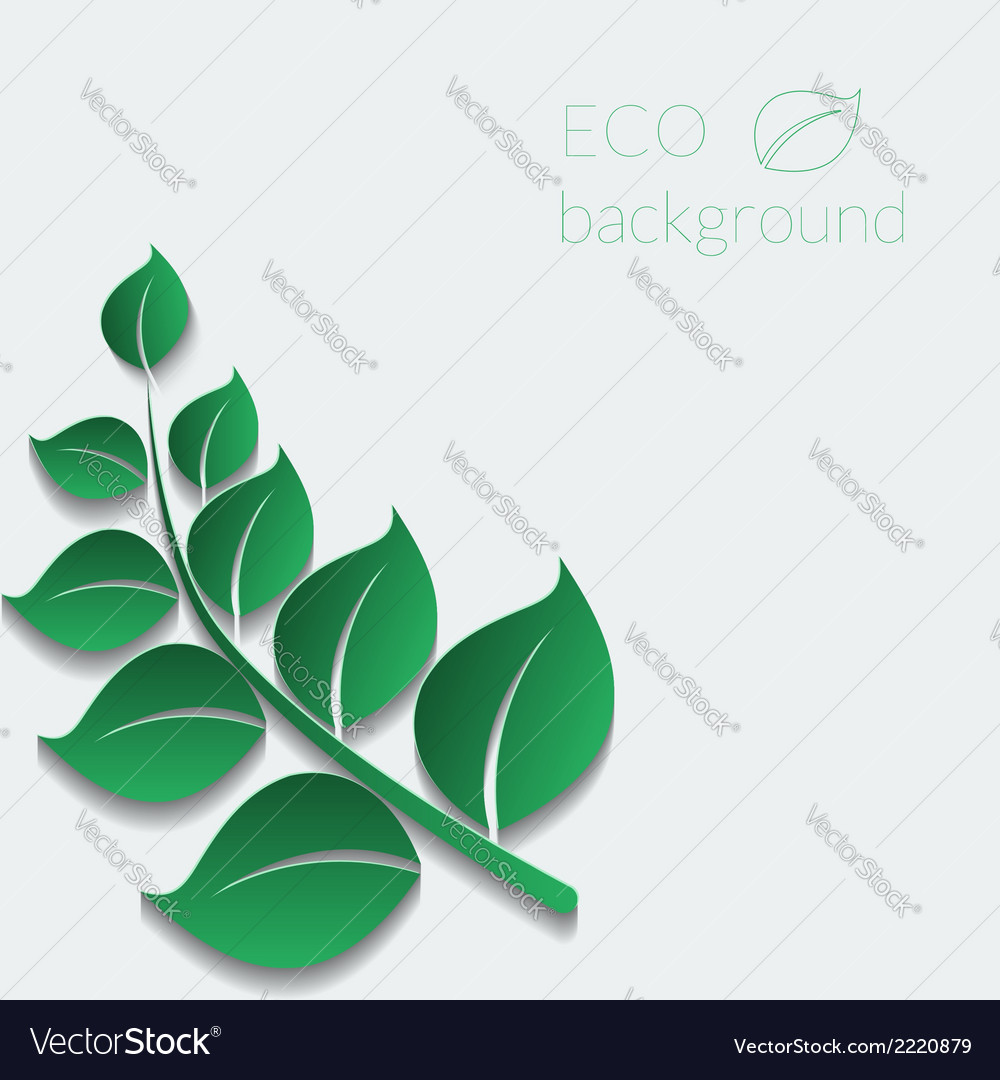 Eco background Royalty Free Vector Image - VectorStock