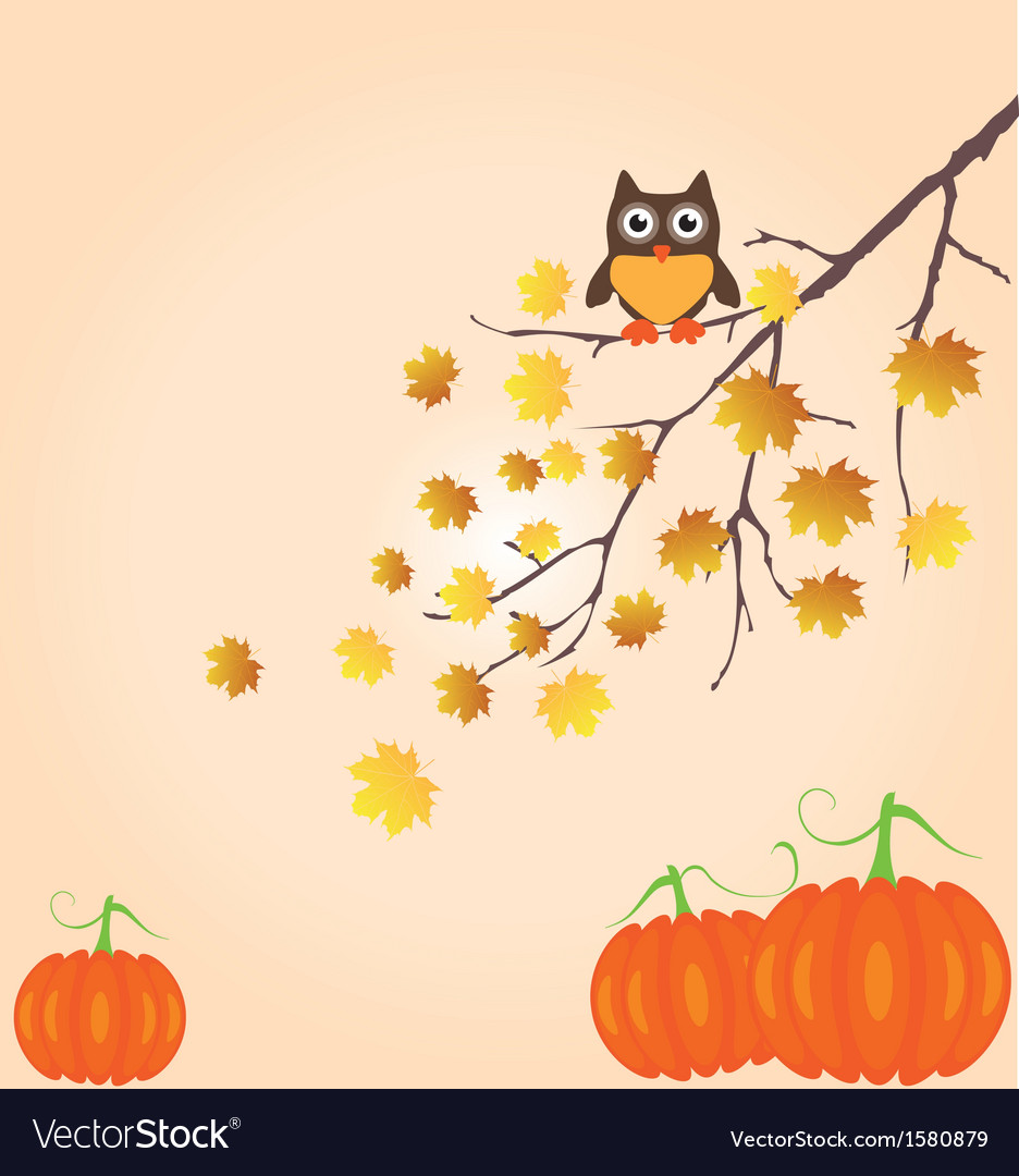 Fall Branch Royalty Free Vector Image - VectorStock