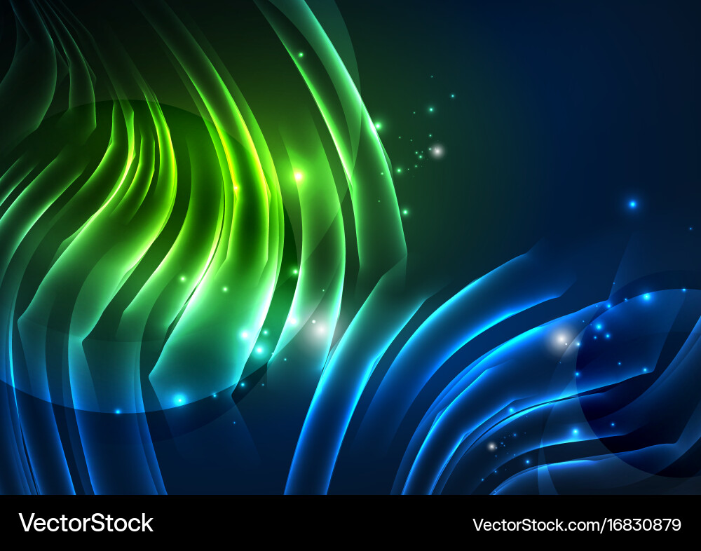 Glowing futuristic lines Royalty Free Vector Image