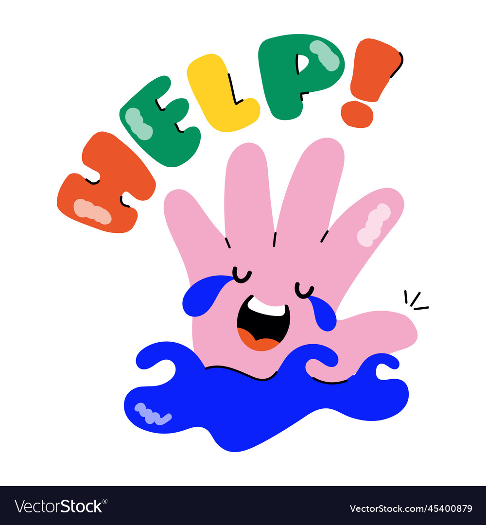 Help Royalty Free Vector Image - VectorStock