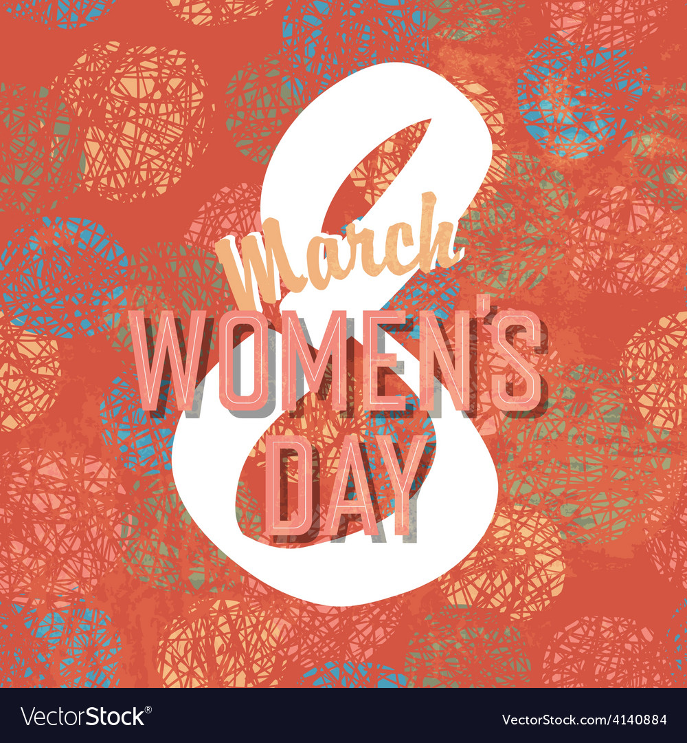 8 mart pattern Royalty Free Vector Image - VectorStock