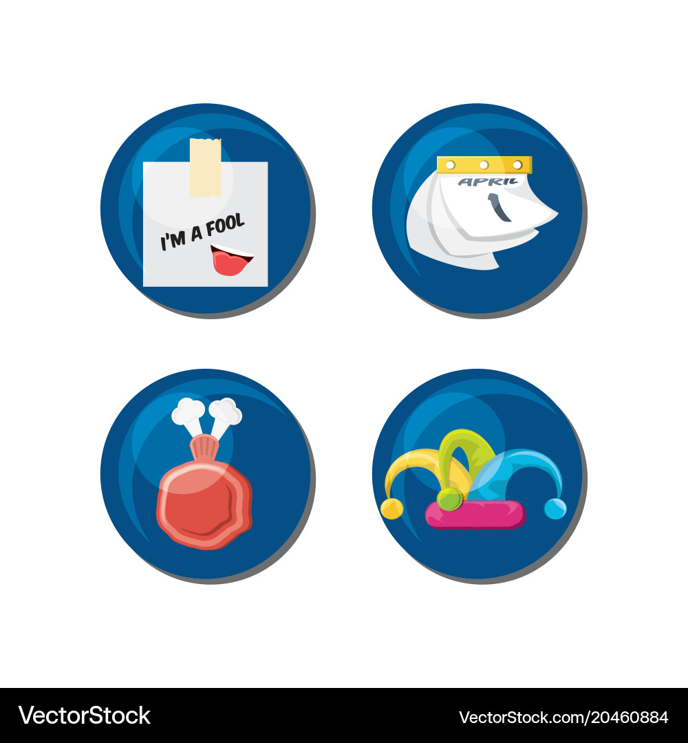 April fools day design Royalty Free Vector Image