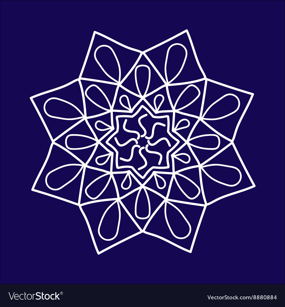Arabic pattern geometry pattern Royalty Free Vector Image