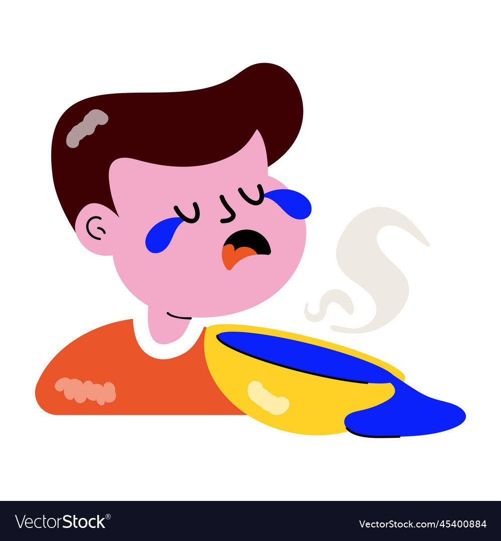 Crying Royalty Free Vector Image - VectorStock