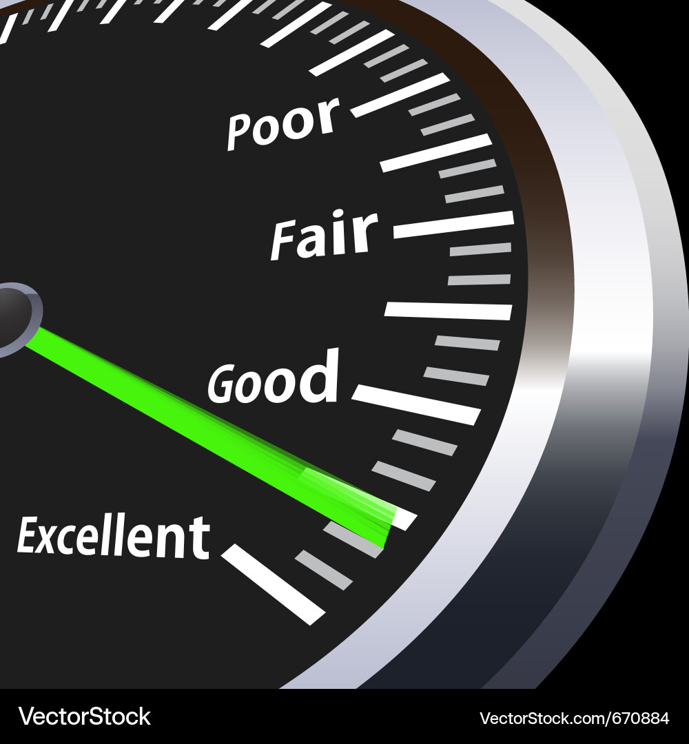 Evaluation speedometer Royalty Free Vector Image